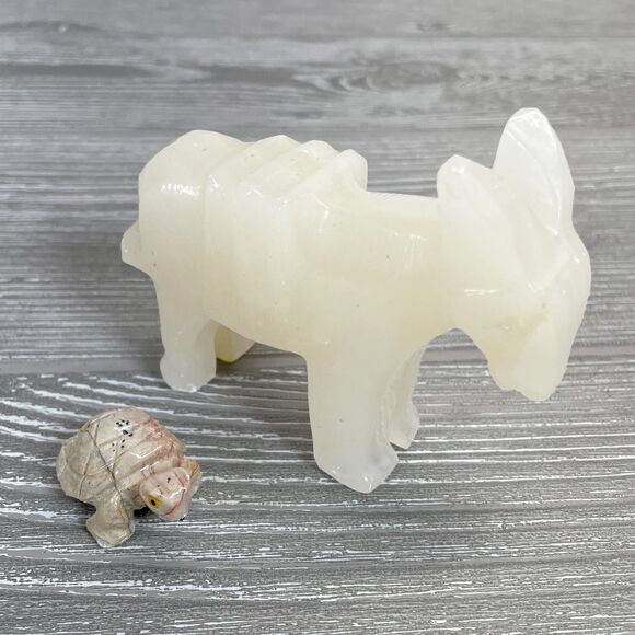 Accents | Quartz Stone Rock Figurines Mexican Burro Donkey Mule And ...
